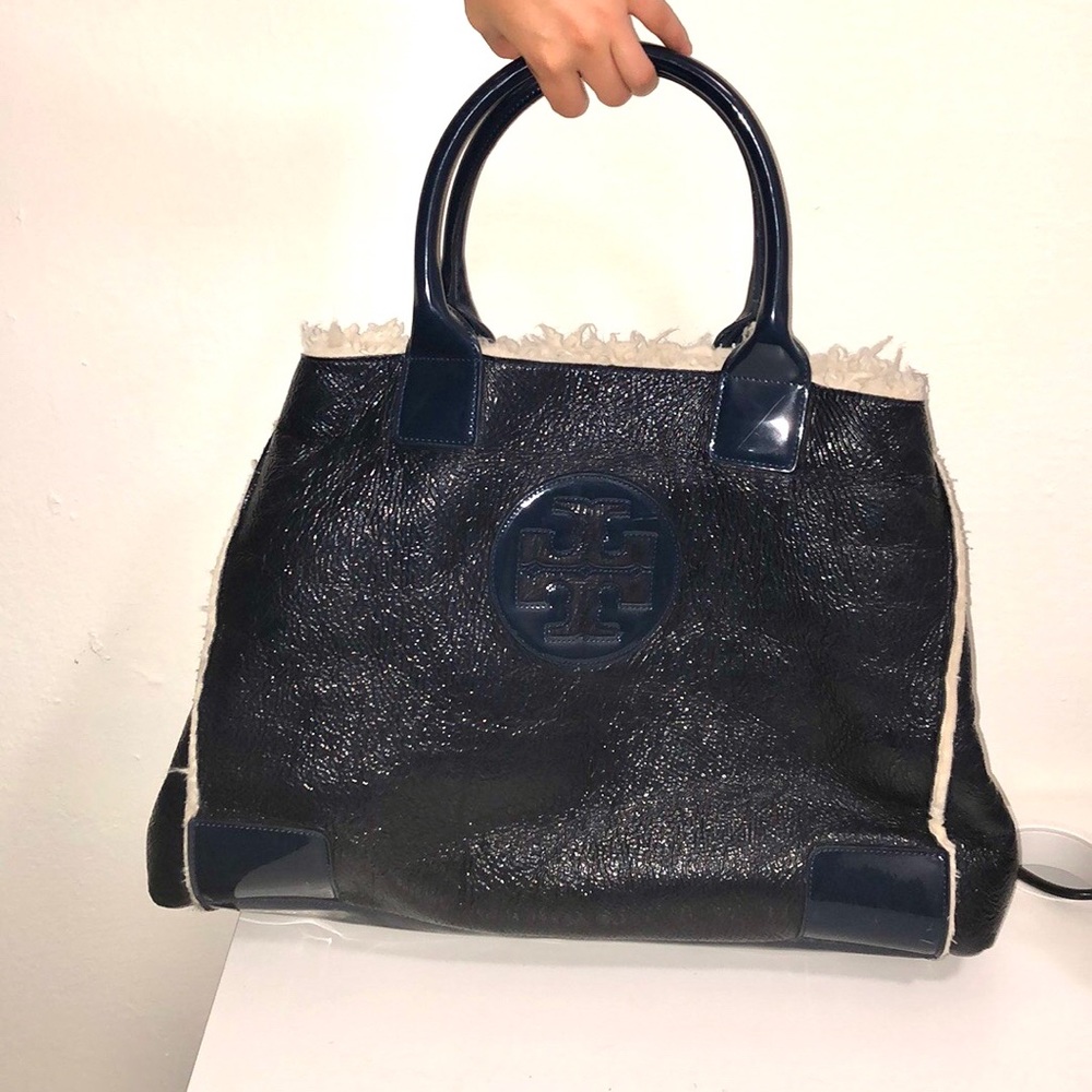 Rare Tory Burch Gorgeous Shearling Lined Bag - Gem